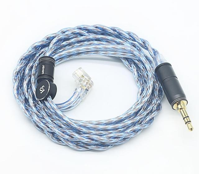 【JSHiFi-VENUS】QDC3.5mmリケーブル 銀メッキと古河銅＆金銀銅同軸線材 3.5mmイヤホンアップグレードケーブル 中華QDCイヤフォン交換ケー