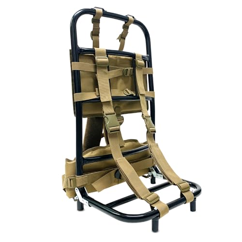 [PAKESI] キャリー 背負子 登山用 アルミ合金 ポータブル 折りたたみ式 耐荷重60KG 頑丈 バックパック外枠 釣り/キャンプ/アウトドア カ