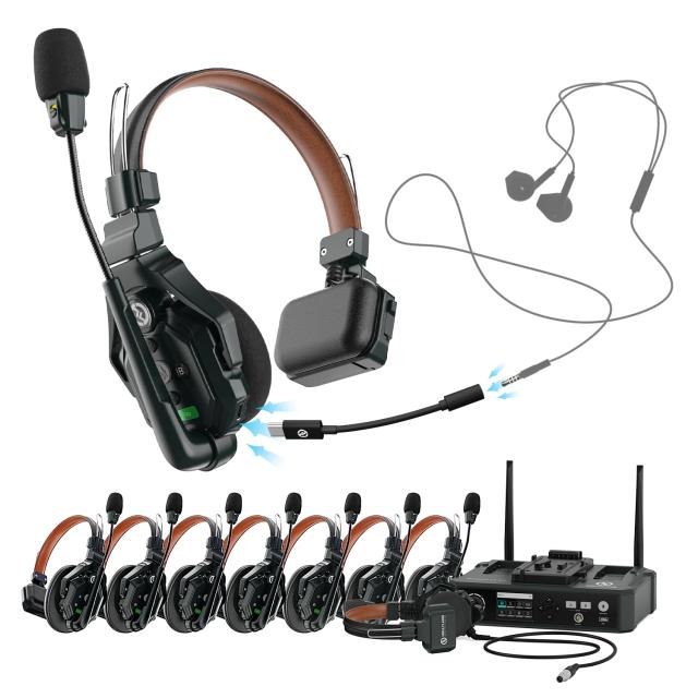 【Hollyland公式販売店】【In-Earバージョン】Hollyland Solidcom C1 Pro In-Earバージョン HUB付け 8S イヤホン使用可能 ワイヤレスイン