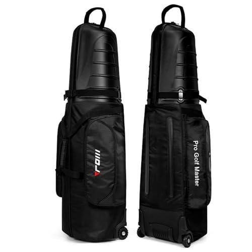 PlayEagle ゴルフバッグカバー ゴルフ用トラベルカバー ホイール付き ハードシェル付き 折りたたみ式 ゴルフ航空バッグ ゴルフバッグ 防