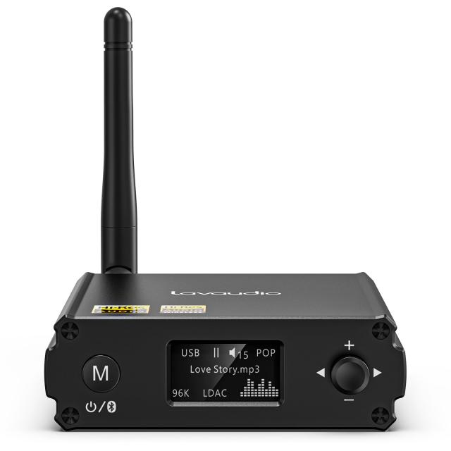 1Mii Bluetoothレシーバー ワイヤレス受信機 スピーカ用Bluetooth 5.1 オーディオ受信機 LDAC AudiophileDAC/AptX/HD/低遅延/AAC 光学/RC