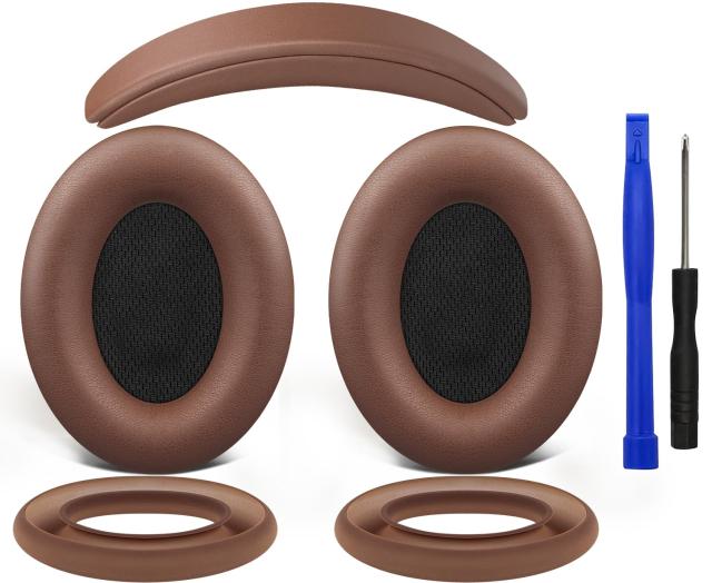 SOULWIT イヤーパッド + ヘッドバンド + イヤーパッドカバー Bose QuietComfort 15 (QC15)/QuietComfort 2 (QC 2) 用 ヘッドセット 交換