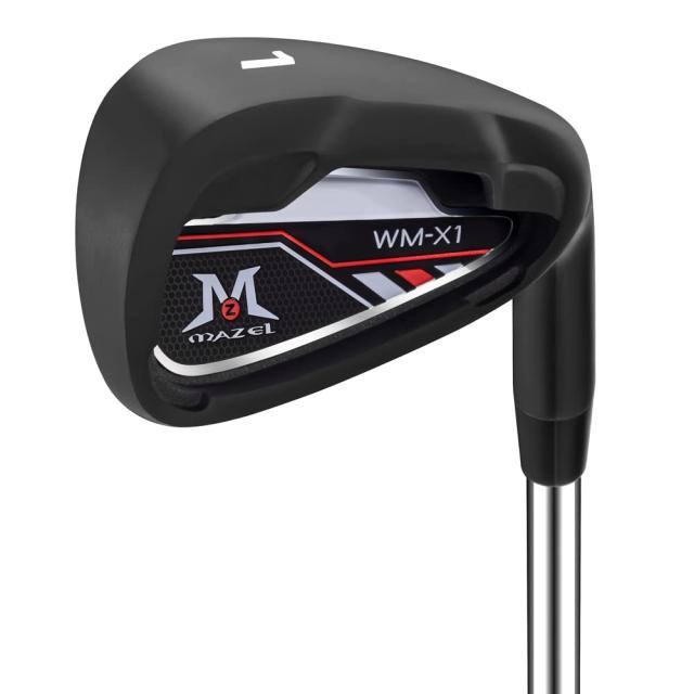 MAZEL (マゼル) WM-X1 ゴルフ クラブ アイアン スチールシャフト 8本セット/単品(番手:1,2,3,4,5,6,7,8,9,AW,PW,SW) メンズ 右用/左用 フ