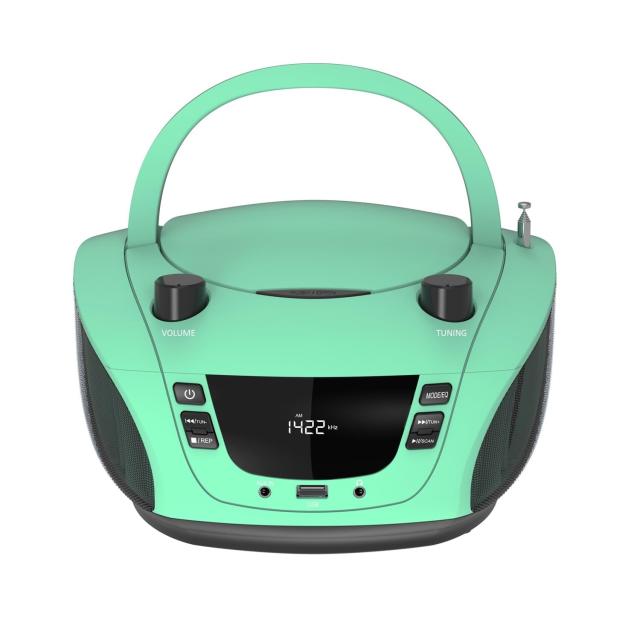 LONPOO ステレオ CDプレーヤー bluetooth対応 FMラジオ/AMラジオ MP3再生 USB/AUX入力 ヘッドフォンジャック LCDディスプレイ コンパクト