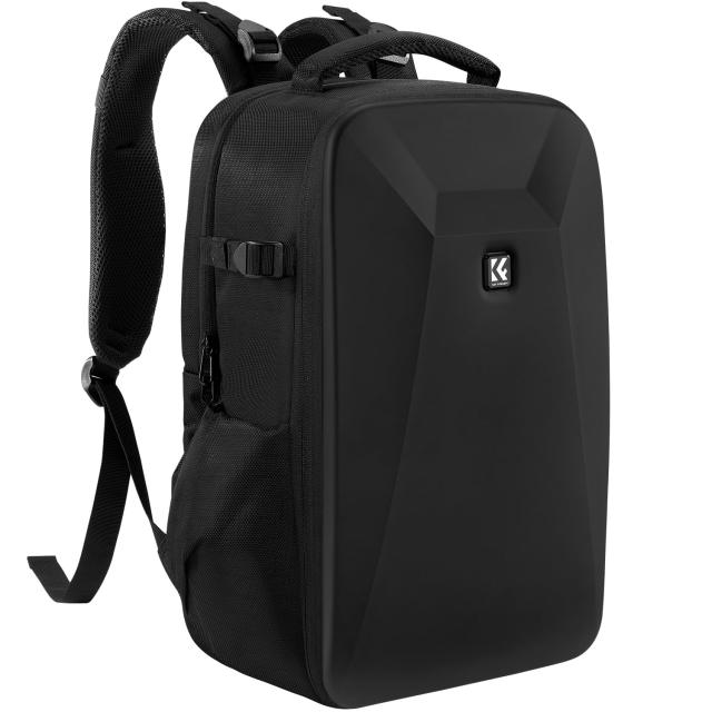 K＆F Concept カメラバッグ カメラリュック リュックサック 大容量 おしゃれ EVA耐衝撃 22L 16インチPC収納＆三脚収納可 一眼レフカメラバ