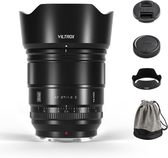 VILTROX AF 27mm F1.2 Z Pro 単焦点中望遠レンズ Nikon Zマウント用交換レンズ オートフォーカス 小型軽量 瞳AF 超大口径焦点レンズ Z5/Z