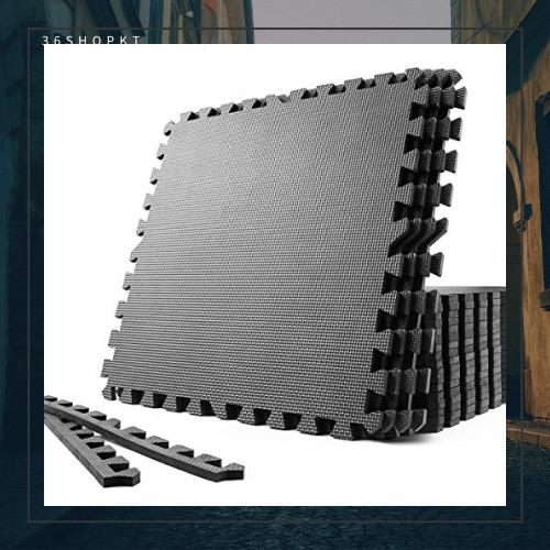 SOLPEX トレーニング ジョイントマット エクササイズマット 防音 衝撃吸収マット ホームジム 大判 ジムマット 60cm×60cm×1.2cm 6/24枚