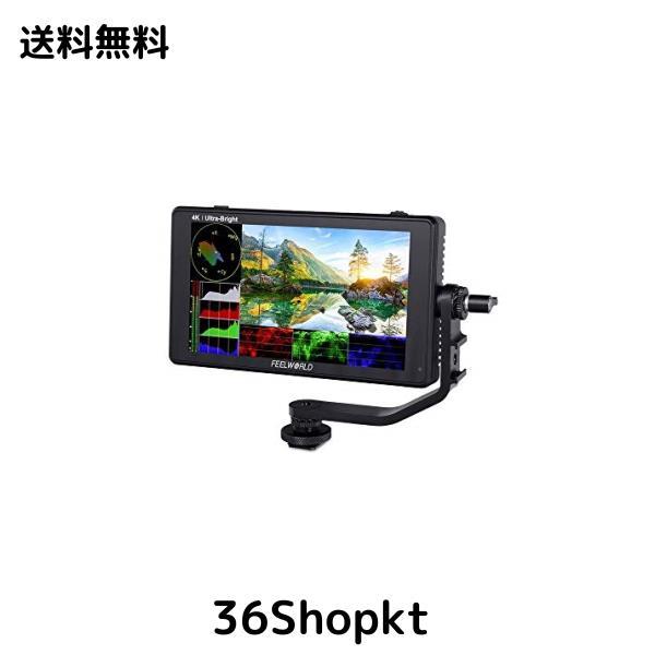 Feelworld LUT6 6インチ2600nit高輝度HDR/3D LUT波形ベクトル図RGBヒストグラムタッチスクリーン ビデオ・一眼レフカメラ用フィールドモ