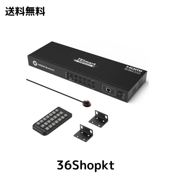 TESmart HDMI 切り替え器 8入力1出力 HDMI 切替器 8ポート 4K@60Hz 8台パソコン1ディスプレイ用 HDMIセレクター HDMI スイッチ 音声分離