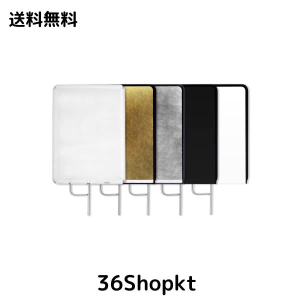 Selens フラッグパネル 45cmx60cm ステンレス製 4-in-1リフレクター+ディフューザーキット 撮影用フラッグ 取り外し快速 スタジオ撮影 写