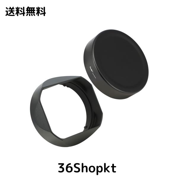 Haoge バヨネットスクエアメタルレンズフードシェード キャップ付き Sony FE 24mm F2.8 G,FE 40mm F2.5 G,FE50mm F2.5 Gプライムレンズ用