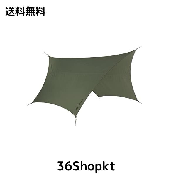 Unigear ヘキサタープ tcタープ ポリコットン 5m延長ベルト付き 3.2ｍｘ2.9ｍ テントとの取り組み可能 焚き火 タープ 遮光 遮熱 難燃 軽