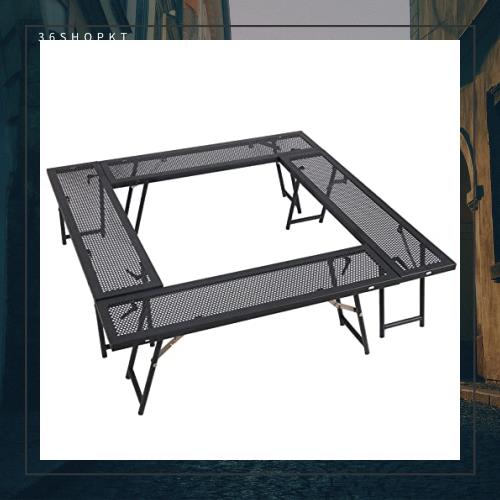 SUN-YE 焚き火テーブル アウトドア 囲炉裏 自由な組み合わせで使えるシェイプ 収納ケース付 アウトドア アイアン囲炉裏テーブル マルチフ