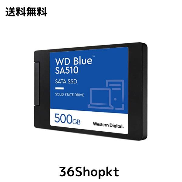 Western Digital ウエスタンデジタル WD Blue SATA SSD 内蔵 500GB 2.5インチ (読取り最大 560MB/s 書込み最大 510MB/s) PC メーカー ...
