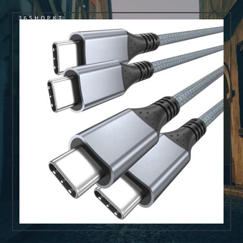 UseBean 240W USB Cケーブル【3M/2本セット】, PD3.1 USB C ＆ USB C 3.2 Gen 2 20Gbps ケーブル 4K@60Hz 映像出力 タイプc ...