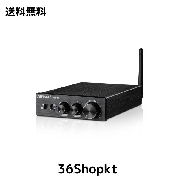 AIYIMA A07 PRO デスクトップアンプ TPA3255+QCC304X+N5532*5 Bluetooth 5.2 apt-x hd 300W*2 パワーアンプ Hifi AUDIO デスクトップアン