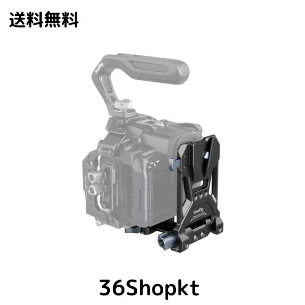 SmallRig V マウント バッテリー プレート V ロック 、クイック リリース プレート付き Arca-Swiss 用 1/4”-20 スレッド L 型コンパクト