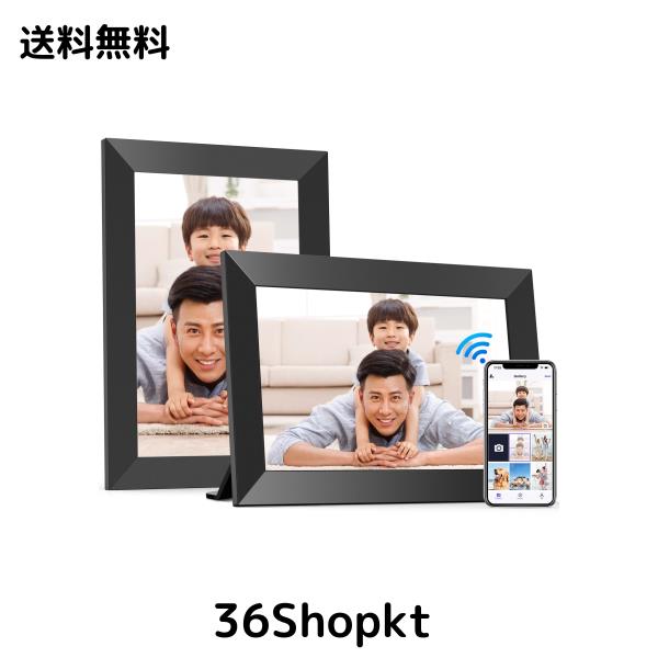 FANGOR デジタルフォトフレーム Wi-Fi 2セット 10.1インチ タッチパネル 16GB内蔵 1280*800 写真/動画/天気予報 初心者/高齢者向け 壁掛