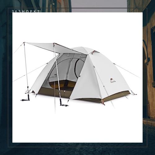 Naturehike公式ショップ テント 2人用 軽量 自立式 前室付き ダブルウォール アウトドア 防風 収納袋付き コンパクト 3シーズン 防災用