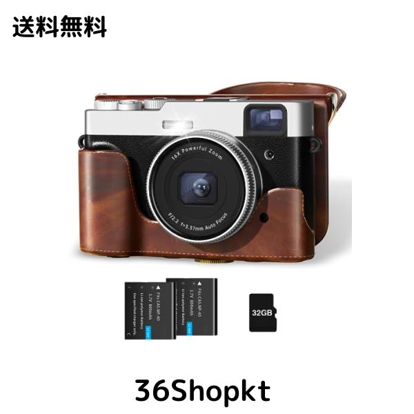 SIXTARY 4K デジカメ デジタルカメラ 4800万画素 オートフォーカス 手振れ補正 16倍ズーム 多機能 デジカメ 初心者向け 軽量 ファインダ