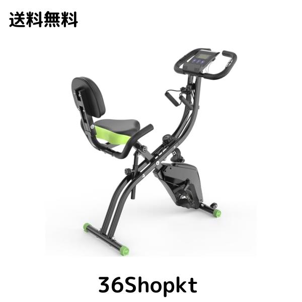 CYFIE フィットネスバイク 折りたたみ 心拍数計測 静音 10段階負荷調節 エアロバイク 家庭用 トレーニング バイク 室内 自転車 エクササ