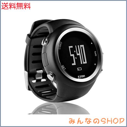 ランニングウォッチ ＧＰＳ 腕時計 デジタル ウォッチ 防水 軽量 Bluetooth搭載 歩数計 EZONT031B01