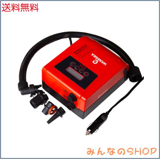 WOWSEA SUP用 電動エアーポンプ 12V給電 16psiまで 電動空気入れ 自動停止機能搭載
