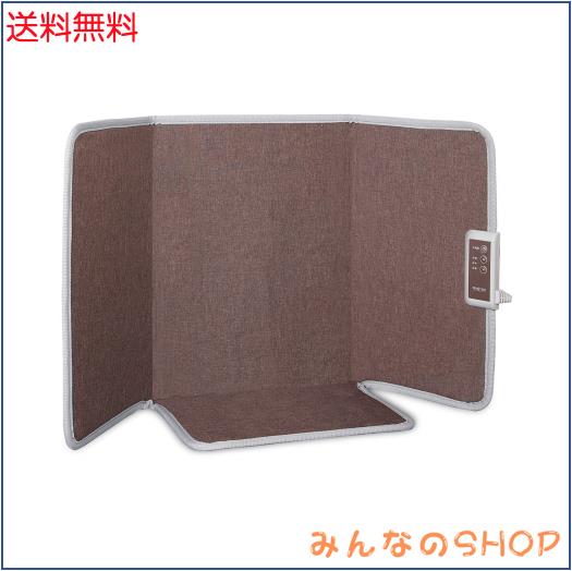 遠赤外線デスクヒーター 省エネパネルヒーター 3時間タイマー付 冷え対策 踏み型 踏み心地良い