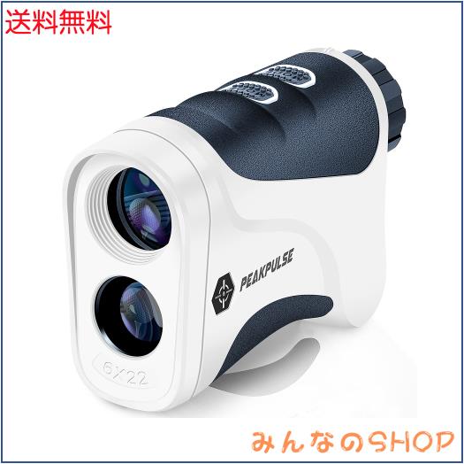 PEAKPULSE ゴルフ距離計 レーザー距離計 光学6倍望遠 スロープ補正 ピンロック 連続測定 最大660YD コンパクト 高透過LEDスクリーン ゴル