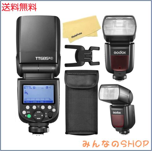 【日本語説明書】Godox TT685II-C カメラフラッシュスピードライトCanonカメラに対応, E-TTL 2.4G GN60 HSS 1 / 8000S、0.1-2.6sリサイク