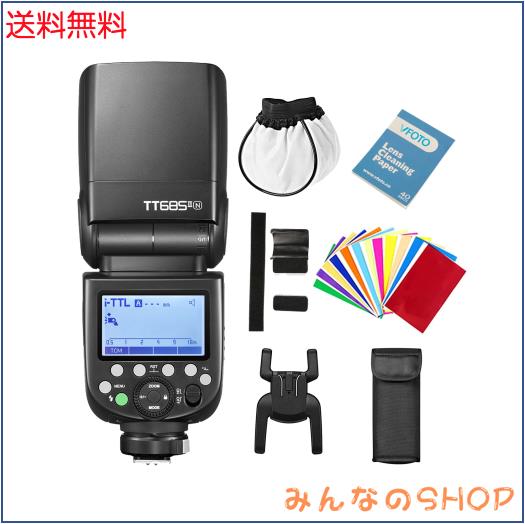 GODOX TT685II-N フラッシュストロボ i-TTL GN60 HSS 1 / 8000s 高速同期 Speedlite クリップオンストロボ 0.1〜2.6秒のリサイクル時間 Ni
