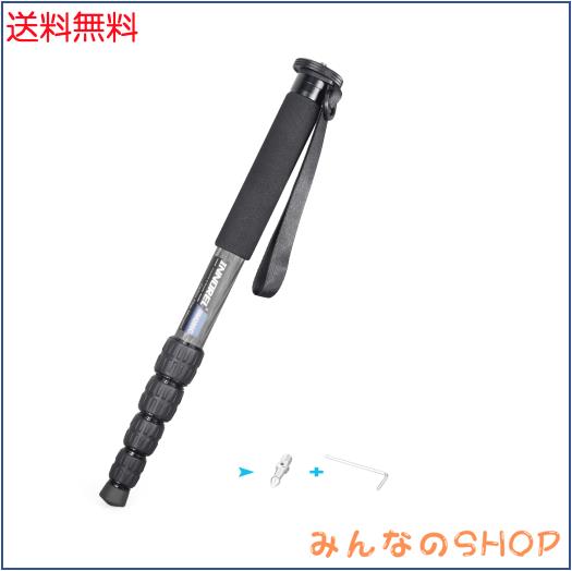 INNOREL 一脚 カメラ用 カーボン製 22lbs/10kg耐荷重 5セクション伸縮可能 コンパクト 便利 軽量 旅行用（RM285C）