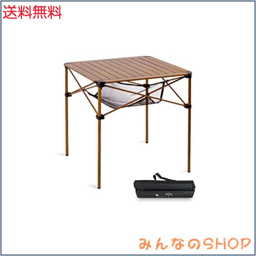 iClimb (アィクライム) アウトドア テーブル 性 キャンプ 折りたたみテーブル 耐荷重80kg ロールテーブル コンパクト キャンプ用品 机 ア