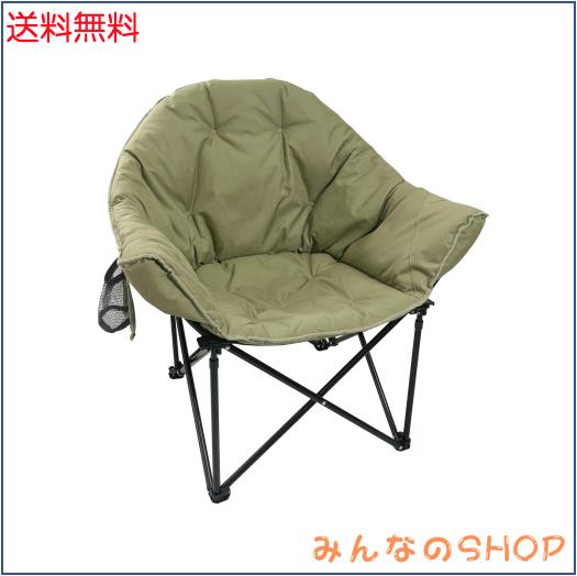 SOLO UP アウトドア チェア ムーンチェア キャンプ イス 折りたたみ 椅子 メッシュポケット付き 収納袋付き M-2339