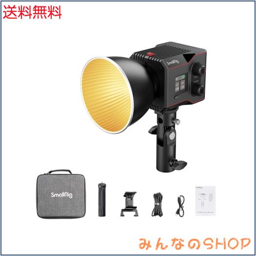 SmallRig RC60B COB LED ビデオライト 60W バッテリー内蔵 コンパクト 二色色温度 2700K-6500K 高演色 CRI 97+ TLCI 98+ TM-30 Rg 100 TM
