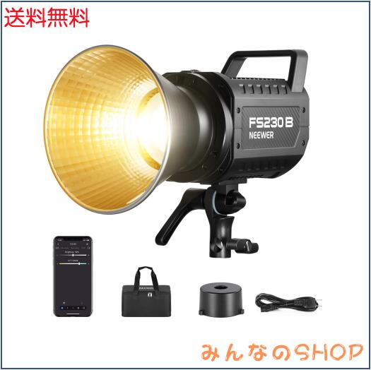 NEEWER FS230B 撮影用ライト LEDビデオライト 230W 高出力 2.4G/APP制御 高輝度定常光 110000lux/1m 二色 調光可能 2700K-6500K CRI 97+