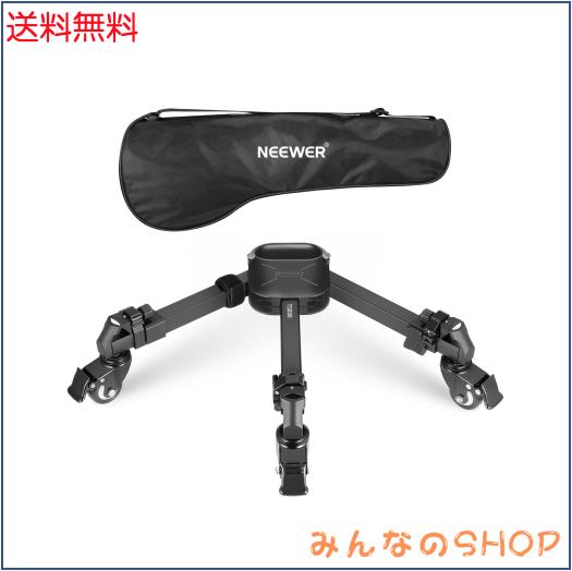 NEEWER 撮影用三脚ドリー 高耐久 クイックロックリリース カメラドリー 三脚ドリーホイール 2”ゴム車輪/伸縮脚/ハンドル/バッグ付き DSLR