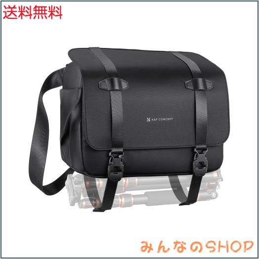 K＆F Concept カメラバッグ ショルダーバッグ カメラショルダーバッグ おしゃれ 一眼レフカメラバッグ 10L 仕切り付き 防水 軽量 手提げ/