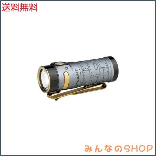 OLIGHT(オーライト) Baton 4 フラッシュライト 1300ルーメン 小型 強力 無段階調光ミニ 懐中電灯 ハンディライト 充電式 キャンプ用 釣り