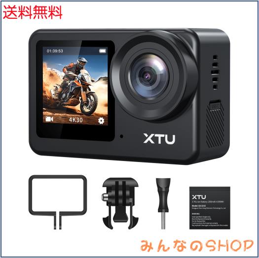 XTU S6 アクションカメラ 4K 20MP【Ambarella H22 CPU＆SONY IMX386 センサー】アクションカム SuperSmooth手ぶれ補正4.0 スポーツカメラ