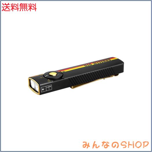 OLIGHT(オーライト) Arkfeld Pro EDCフラッシュライト 1300ルーメン 充電式 IPX7防水 検知機能 防災対応 プロ点検 アウトドア用 超軽量