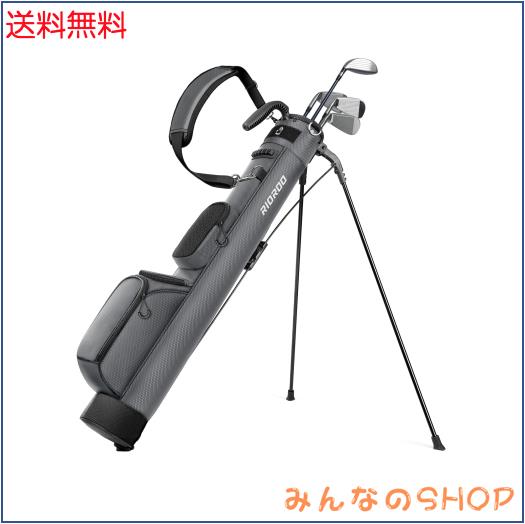 RIOROO ゴルフ スタンドバッグ セルフスタンド クラブケース キャディバッグ 7〜8本のクラブを収納可能 自動引き込み 超軽量 安定感 【超