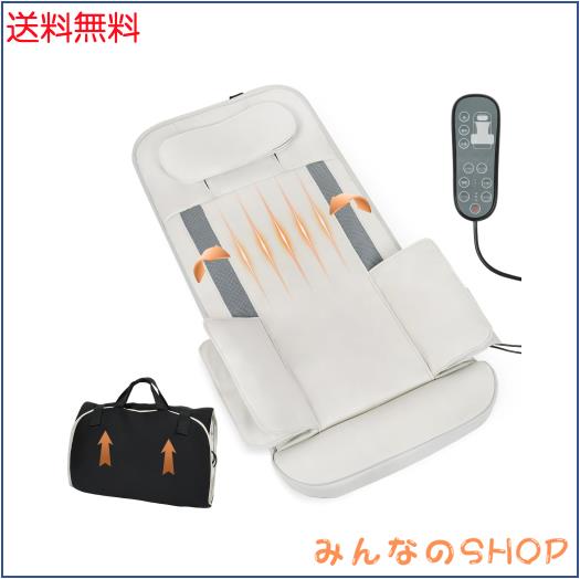 Yutabelu 立体エアーマット エアーストレッチマット 首/背中/腰/お尻用 22エアーバッグ搭載 ヒーター付き リラクゼーションシート 全身エ