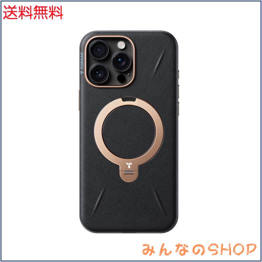 【新感覚レザー・スキンタッチ】TORRAS iPhone 16 Pro Max 用 ケース 革 縦横両対応 リング マグネット搭載 MagSafe対応 ワイヤレス充電