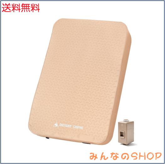 OneTigris DYN PRO エアーマット 電動ポンプ内蔵 2人用 アウトドアマットレス 高弾性スポンジ 10cm極厚 静音 無臭 高R値 耐荷重200