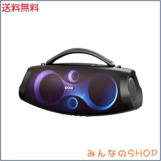 bluetoothスピーカー ワイヤレス 120Ｗ 大音量 26時間再生 IPX6防水 リズムに合わせたRGBライト搭載 ステレオペアリング ポータブルスピ