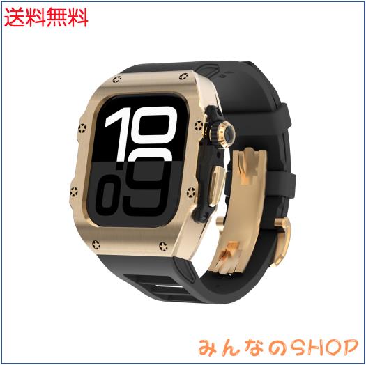 アップルウォッチ 46mm バンド用 316Lステンレススチールケース、iWatch 11/10 46MM用高級メタルカバー、高耐久耐衝撃性 Apple Watch 10