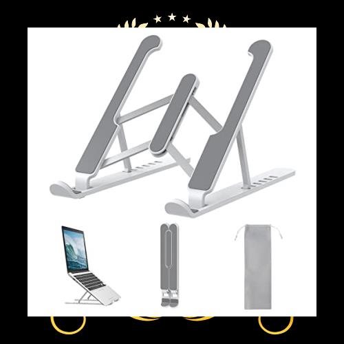 TRUNIUM pcスタンド ノートパソコンスタンド 折りたたみ 軽量 パソコン スタンド 6段高さ調節 ノートpc スタンド 持ち運び ...