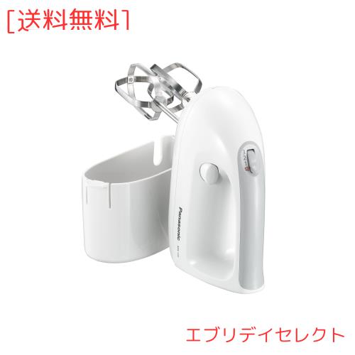 パナソニック ハンドミキサー 泡立て器 速度3段切り替え機能 ホワイト MK-H4-W