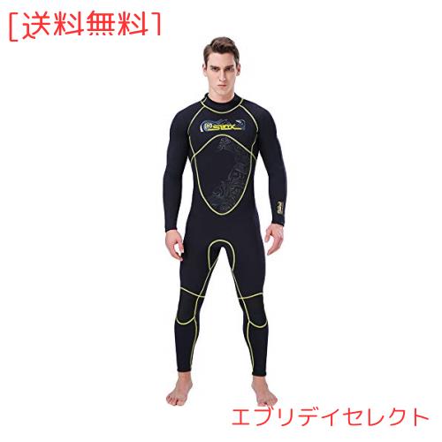 MORGEN SKY ウェットスーツ 3mm メンズ セミドライ ネオプレン 裏ジャージ フルスーツ バックジップ仕様 ダイビング サーフィン SUP 釣り